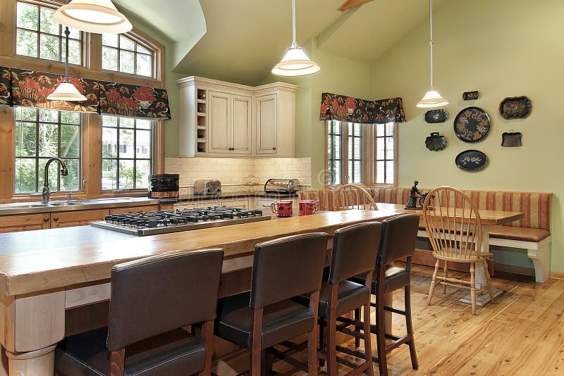 Upscale kitchen horizontal stock photo. Image of marble - 3304436