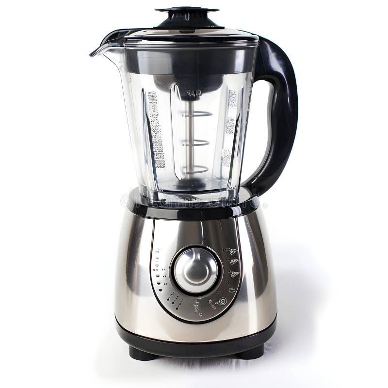 Modern Kitchen Blender on White Background Stock Image - Image of white ...