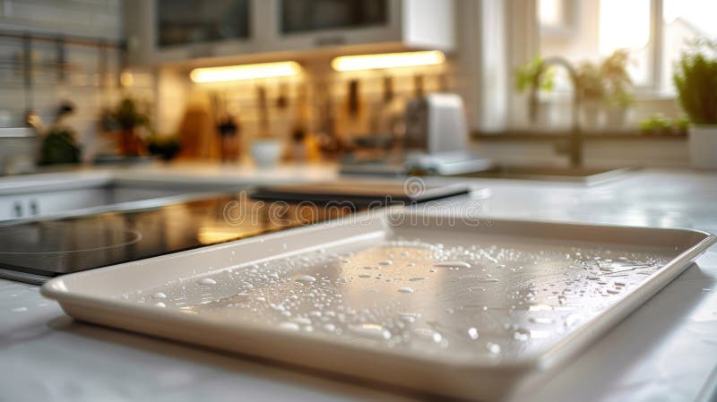 Modern Kitchen Clean Baking Tray Countertop Stock Photos - Free ...