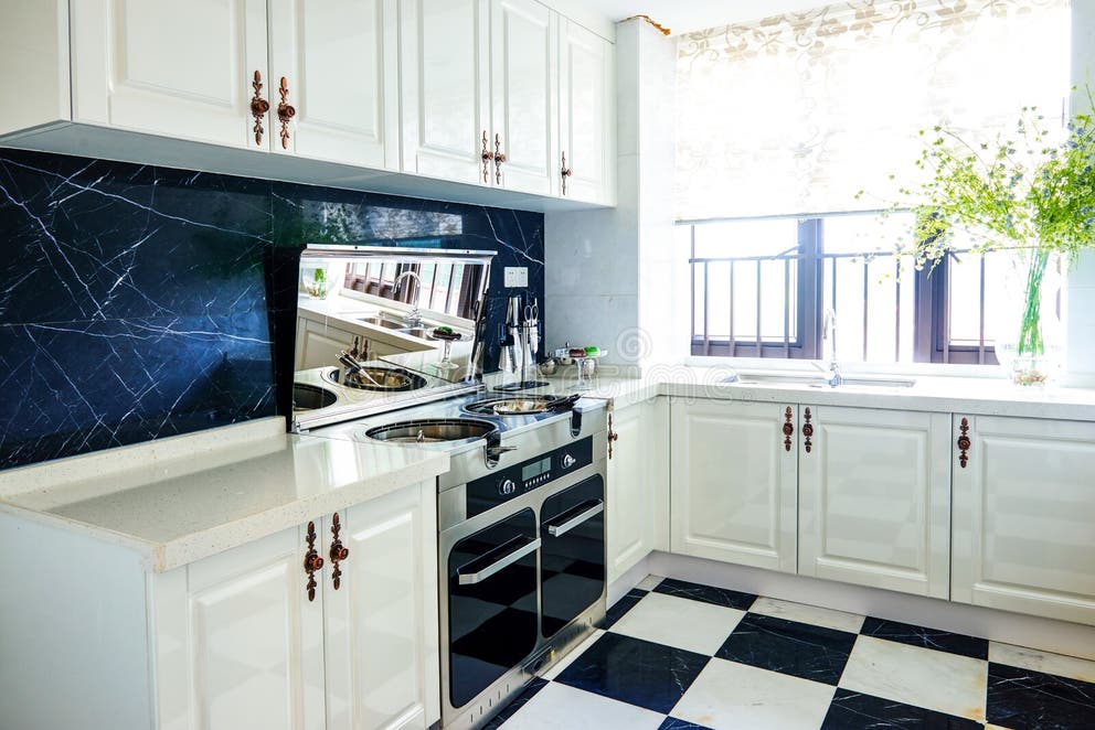 Modern kitchen stock photo. Image of appliances, estate - 58634938