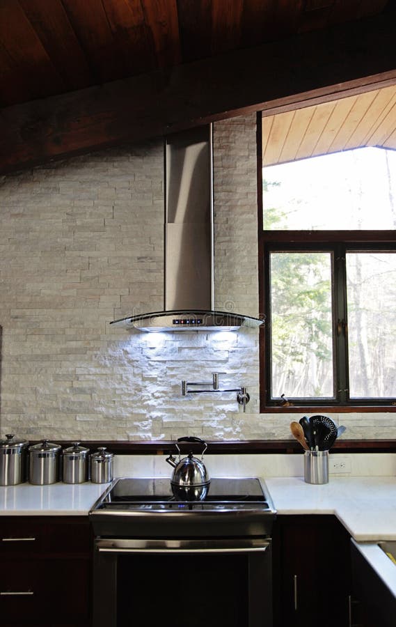 Modern kitchen stock photo. Image of clean, industrial - 40079722