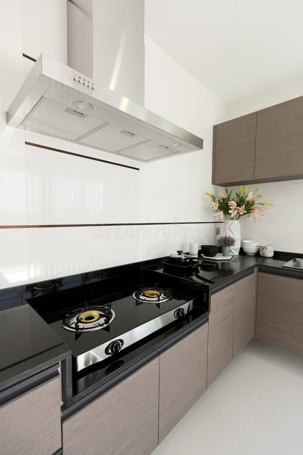 Modern kitchen stock image. Image of wall, frame, closeup - 100764001