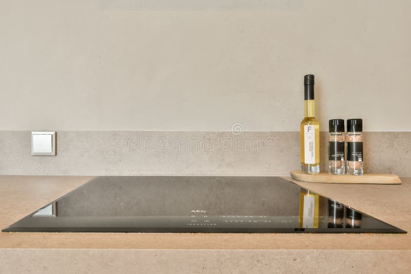 Modern Kitchen Cooking Surface Stock Image - Image of modern ...