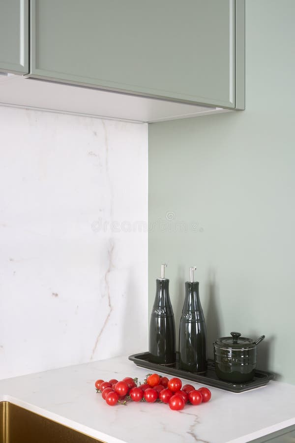 This Modern Kitchen Corner Showcases Stylish Decor and Features Fresh ...