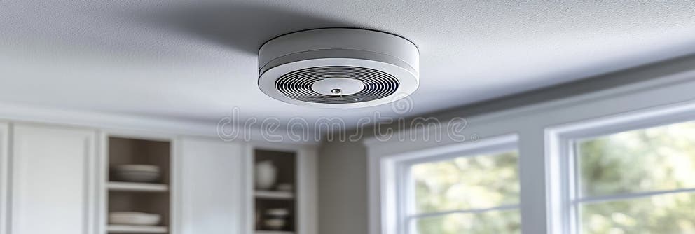 Modern Kitchen Design Featuring a White Mounted Ceiling Fan for Optimal ...