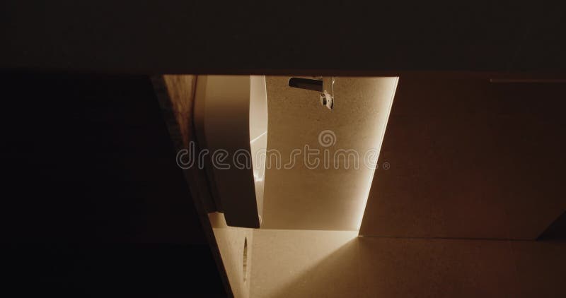 Modern Kitchen Drawer in Soft Light, Elegant Interior Design Stock ...