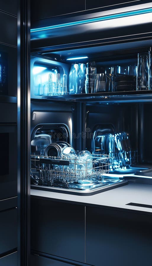 Futuristic Kitchen Dishwasher with Personalized User Profiles for ...