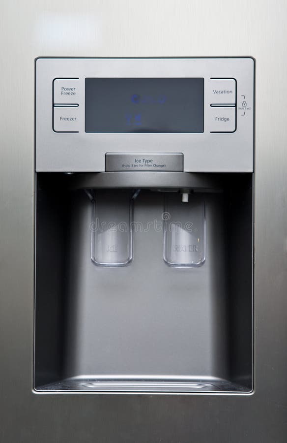 Silver fridge stock photo. Image of doors, home, kitchen - 8049386