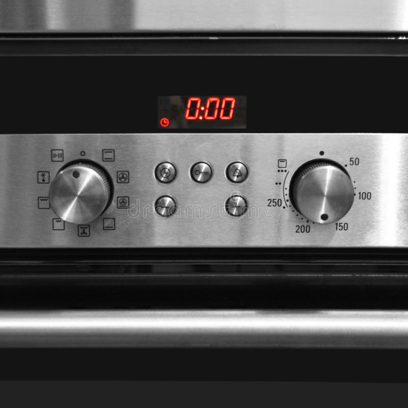 Modern Kitchen Has an Oven and the Control Panel Stock Photo - Image of ...