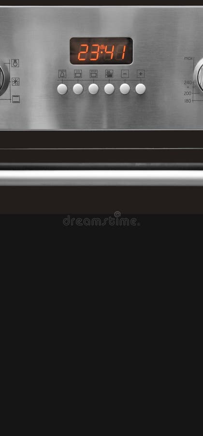 Modern Kitchen Has an Oven and the Control Panel Stock Photo - Image of ...