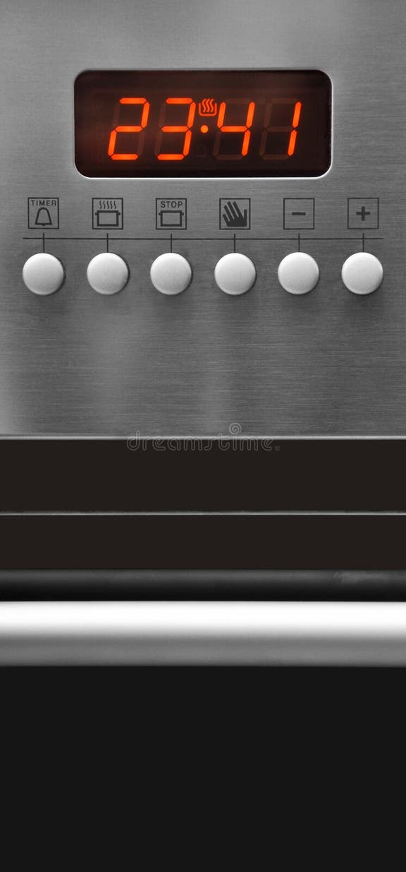 Modern Kitchen Has an Oven and the Control Panel Stock Photo - Image of ...