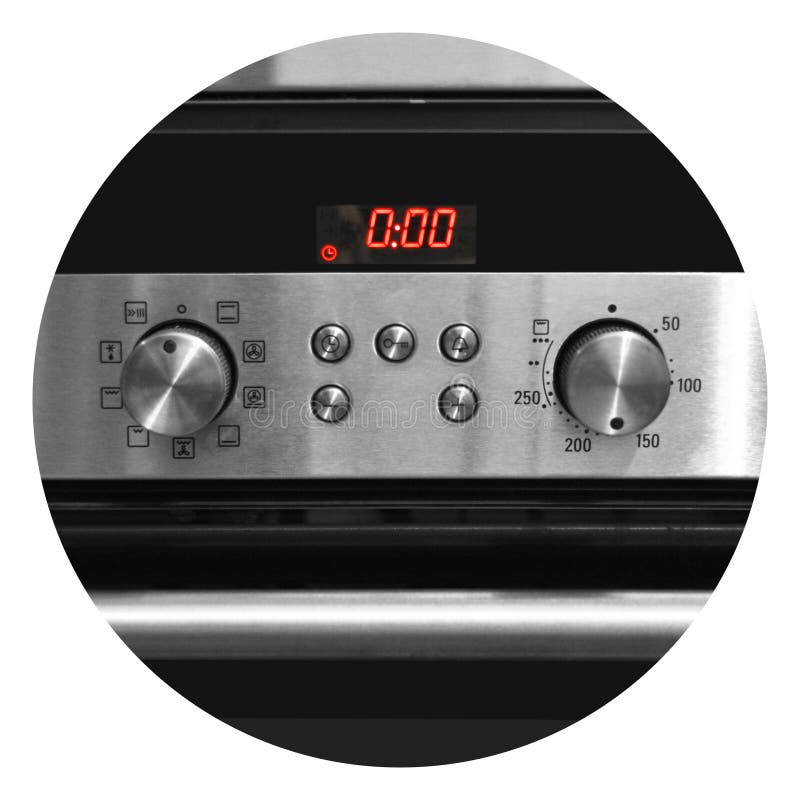 Modern Kitchen Has an Oven and the Control Panel Stock Photo - Image of ...