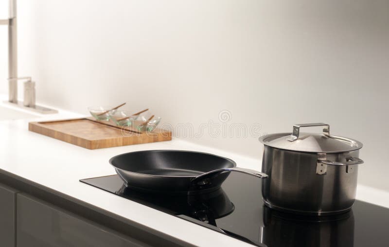 Modern Kitchen Hob stock image. Image of interior, room - 51747145