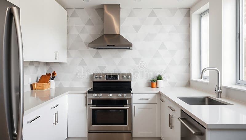 Modern Kitchen Interior Design, Minimalist Style and Clean Home Space ...