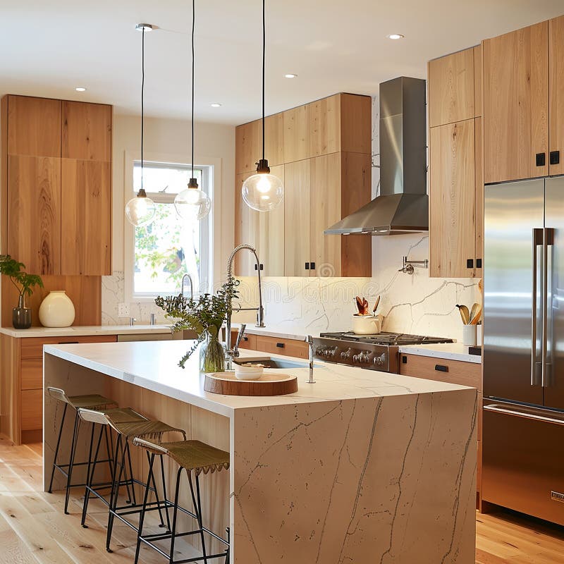 Kitchens stock illustration. Illustration of furniture - 331458402