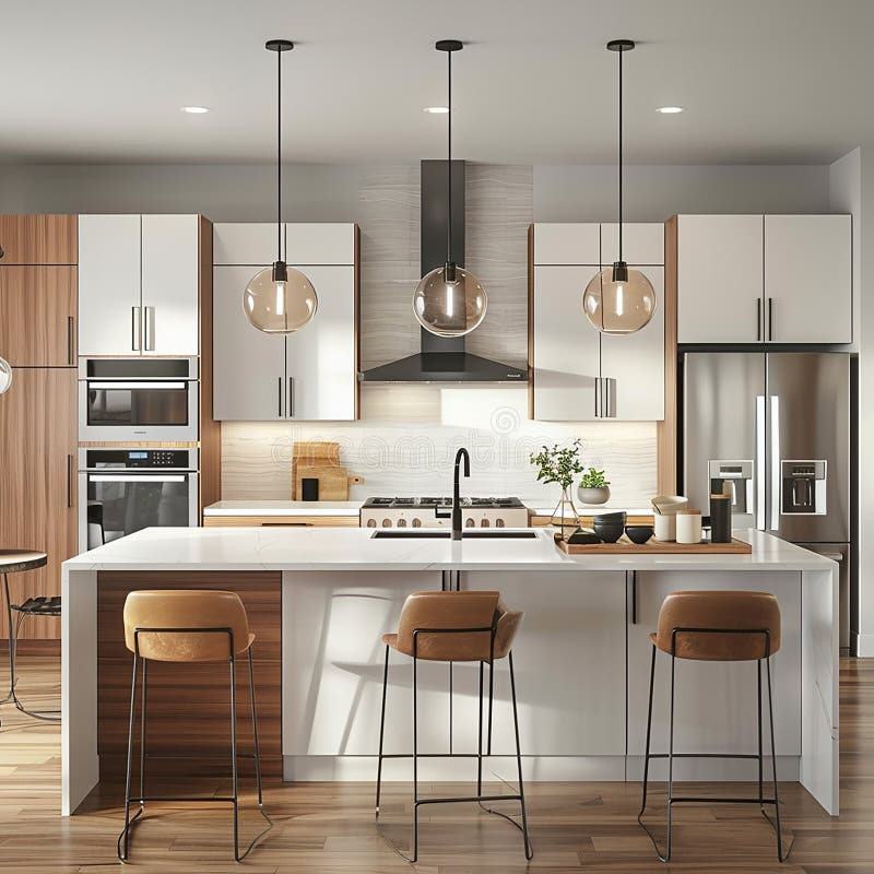 Kitchens stock illustration. Illustration of lines, geometric - 331458538