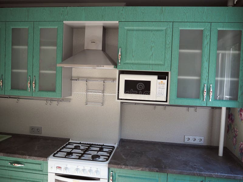 Modern Kitchen Interior, Details and Close-up Stock Image - Image of ...