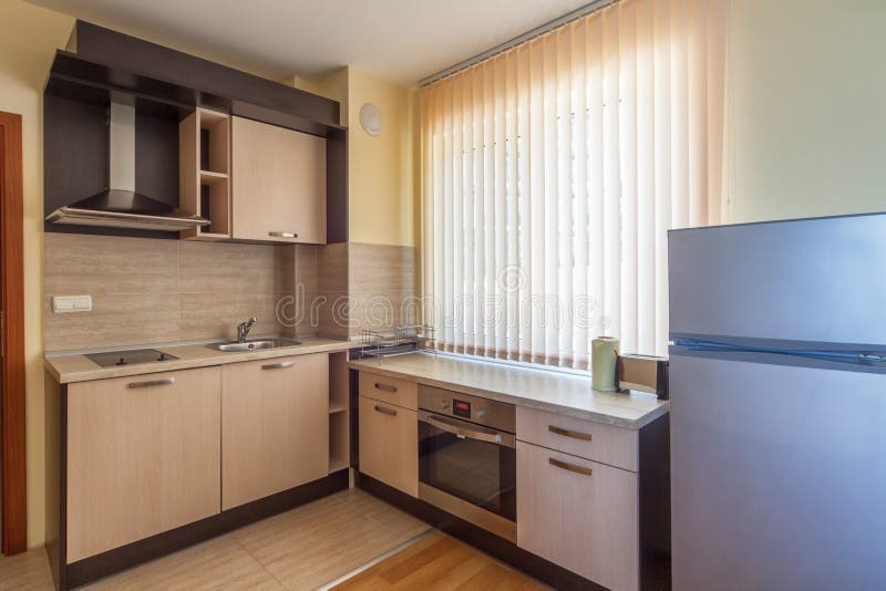 Modern Kitchen Interior. Interior Photography. Stock Image - Image of ...