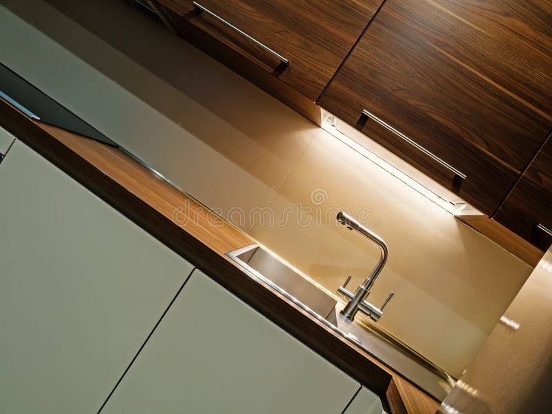 Modern Elegance Workplace. White Laptop On Foregro Stock Image - Image ...