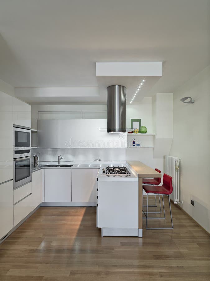 Modern kitchen stock photo. Image of kitchen, cooking - 48733684