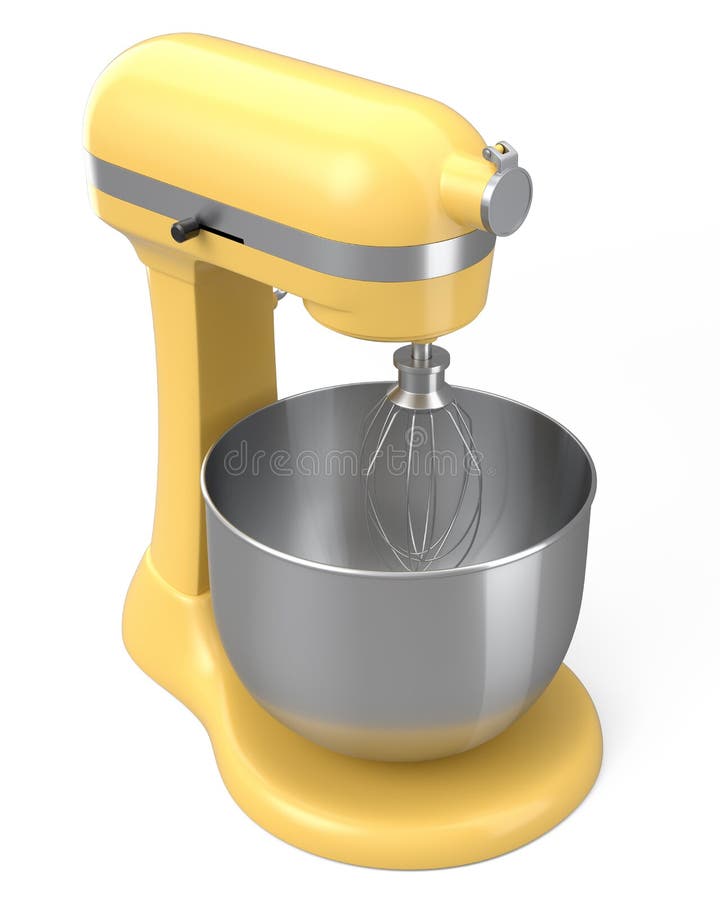 Modern Kitchen Mixer for Cooking, Blending and Mixing on White ...