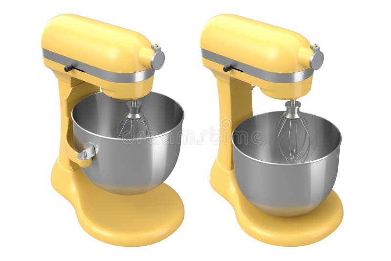 Modern Kitchen Mixer for Cooking, Blending and Mixing on White ...