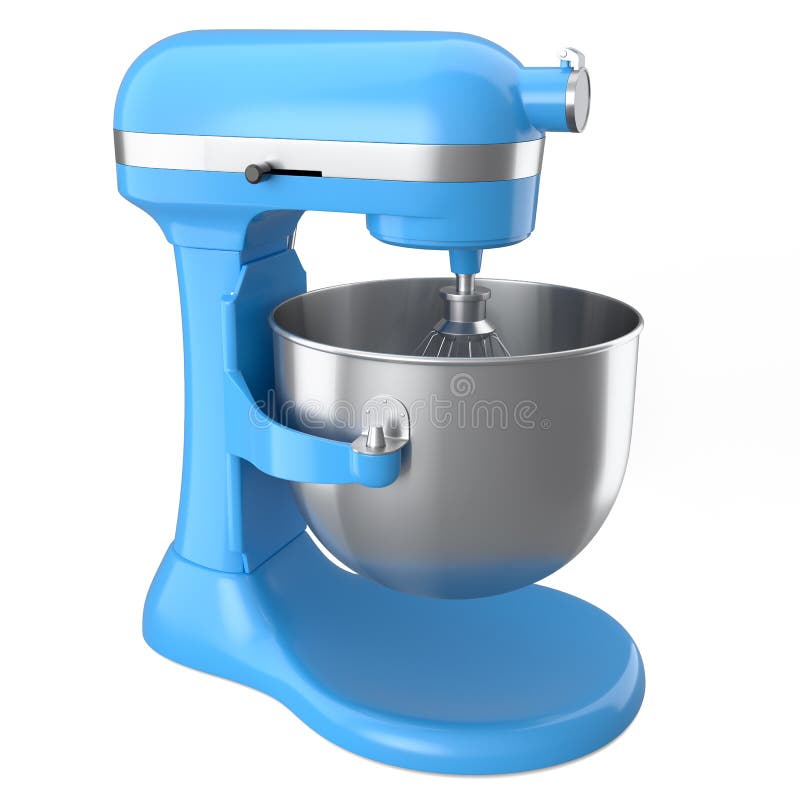 Modern Kitchen Mixer for Cooking, Blending and Mixing on White ...