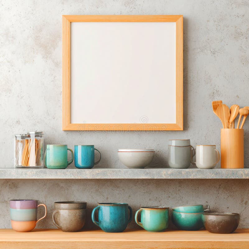 Frame Colorful Ceramic Mugs Stock Illustrations – 18 Frame Colorful ...