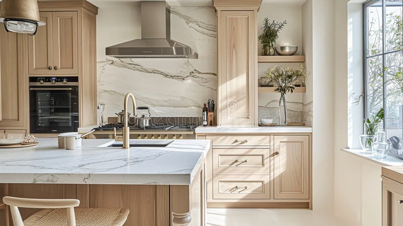 Modern Kitchen with Natural Light and Wooden Accents, Interior Design ...