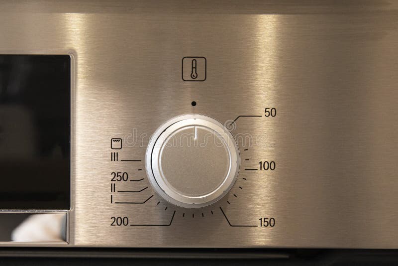 Modern Kitchen Stove Control Panel Close Up Stock Image - Image of ...