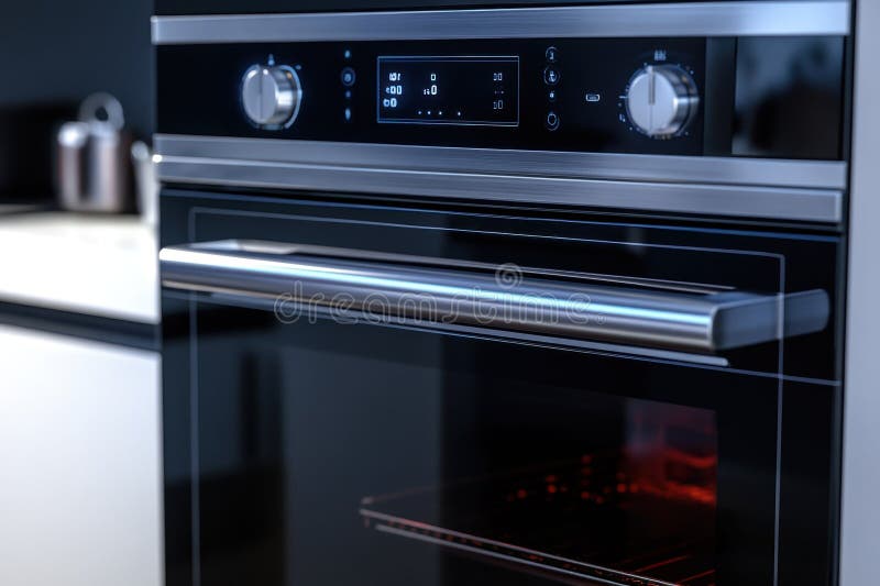 Modern Kitchen Oven with Digital Controls and Stylish Design Features ...