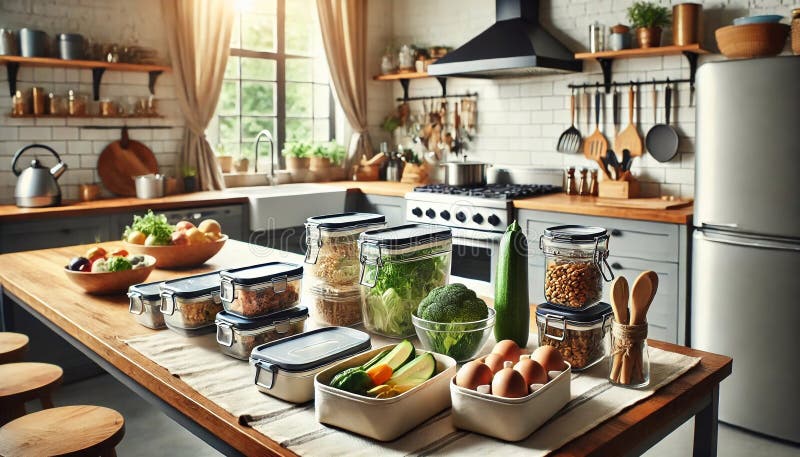 Modern Zero Waste Kitchen Setup for Culinary Masterclass Stock Photo ...