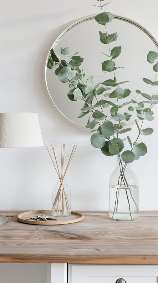 A Modern Kitchen Sink with a Chrome Faucet and a Vase of Greenery on ...