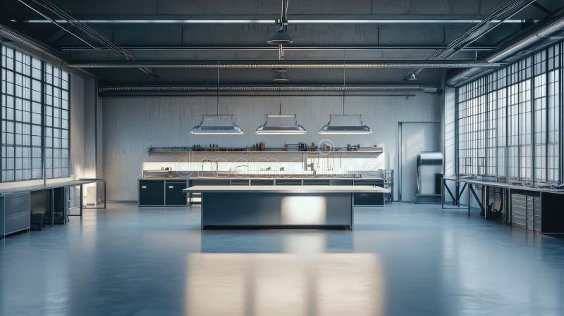 Modern Kitchen Space with Large Windows, Designed for Culinary ...