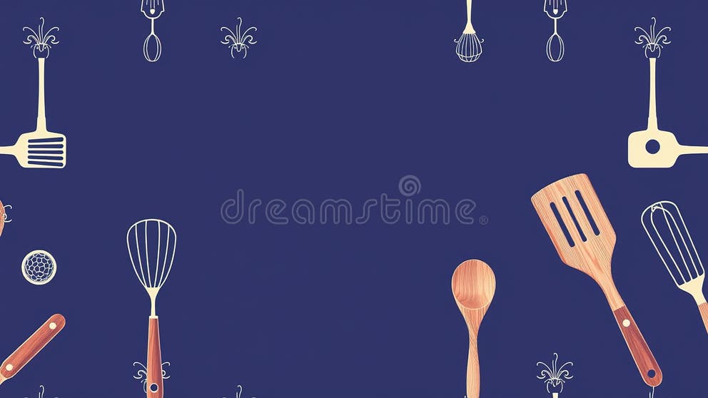 Modern Kitchen Tools Utensils a Decorative Design Pattern for ...