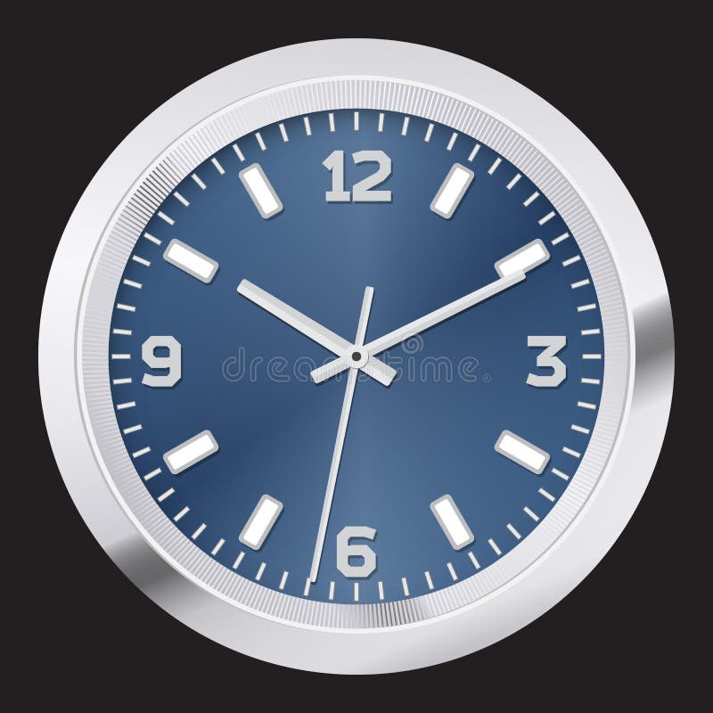 Modern klocka vektor illustrationer. Illustration av visartavla - 44611370