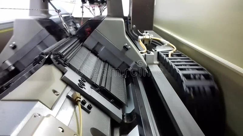 Modern Knitting Machine, Fabric Knitting Process Inside the Machine ...