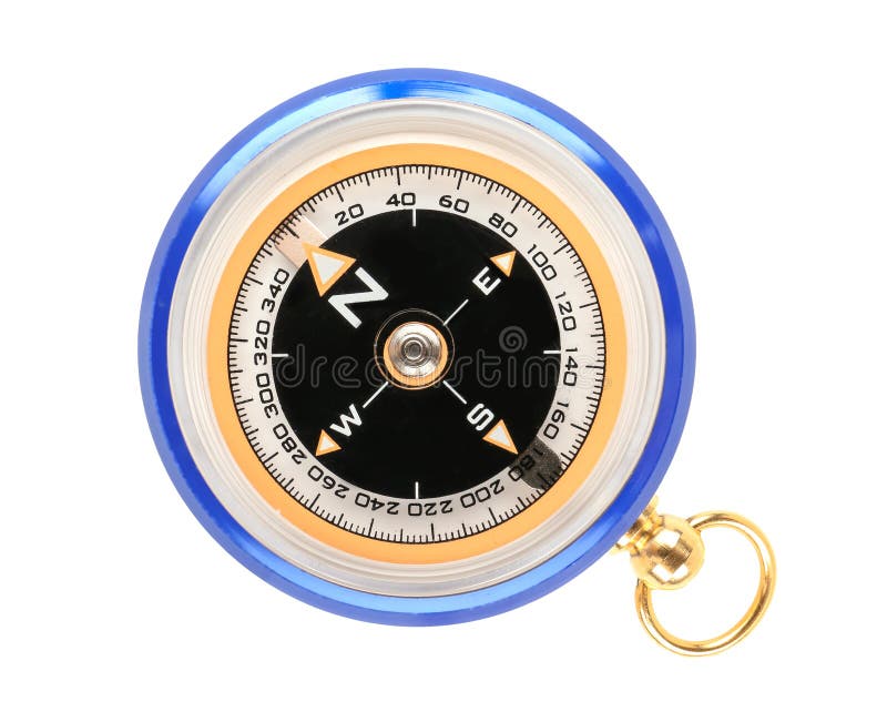 Modern Kompas Op Witte Achtergrond Stock Afbeelding - Image of ...