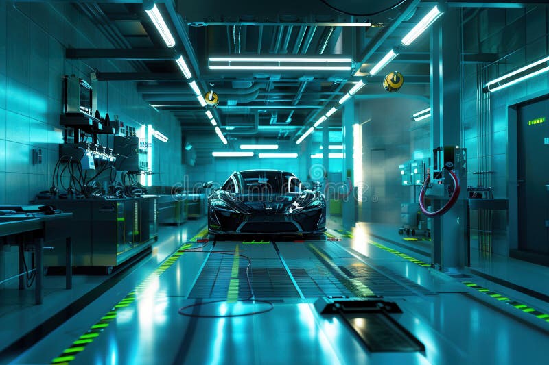 Modern Lab Environment Where Finished Vehicles Undergo Rigorous Testing ...