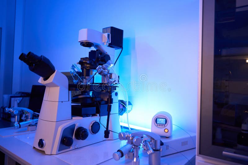 Modern Lab Equipment Used for Intracytoplasmic Sperm Injection ...