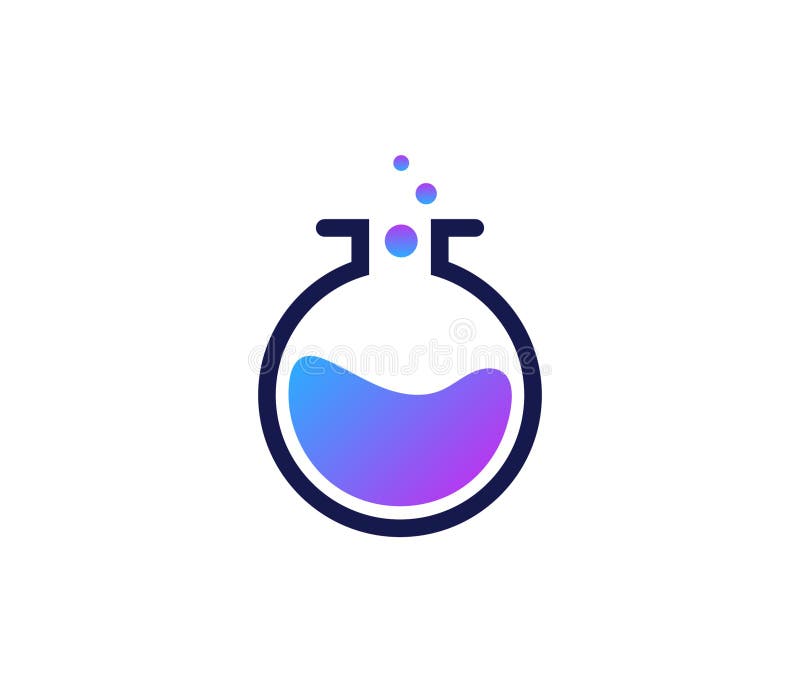 Modern Lab Logo. Chemical Bottle Icon Stock Photo - Illustration of ...