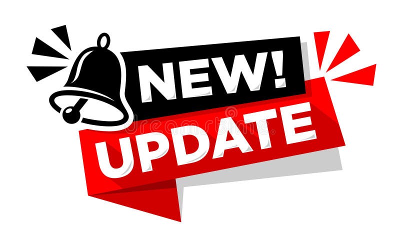 Modern label New Update stock illustration. Illustration of sticker ...