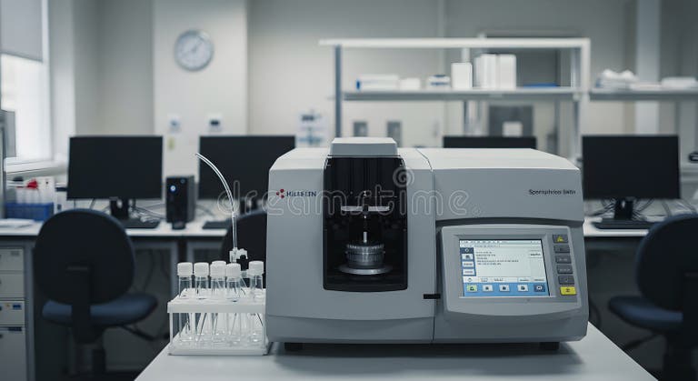 Advanced Spectrometer in a Modern Laboratory Setting: High-Tech ...