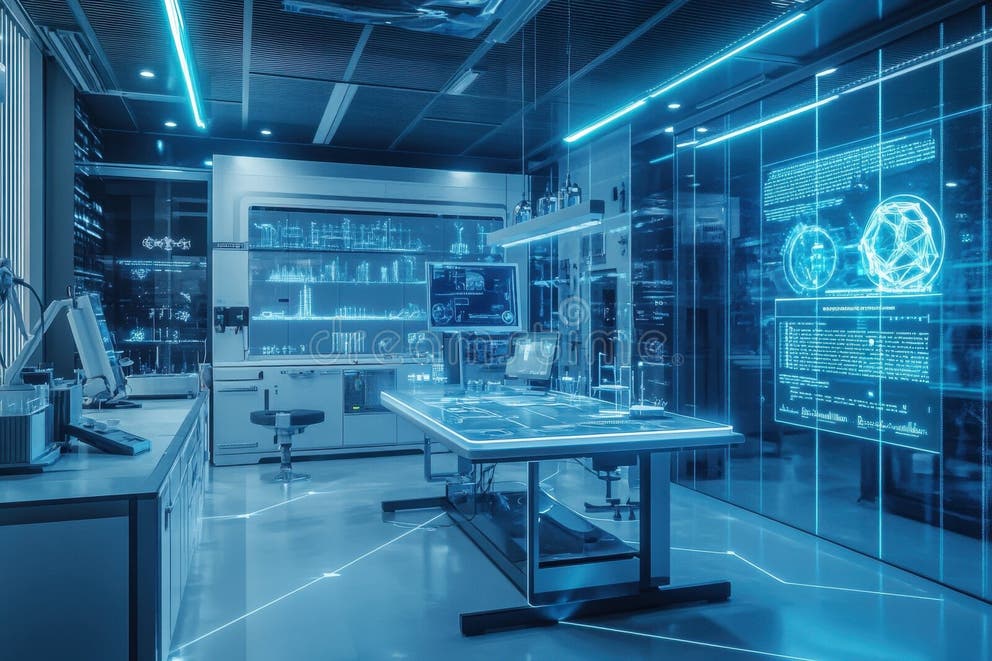 Modern Laboratory with Advanced Technology and Data Visualization at ...