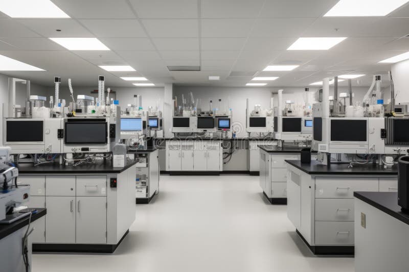Modern Laboratory with Clean Lines, Advanced Equipment, and the Latest ...