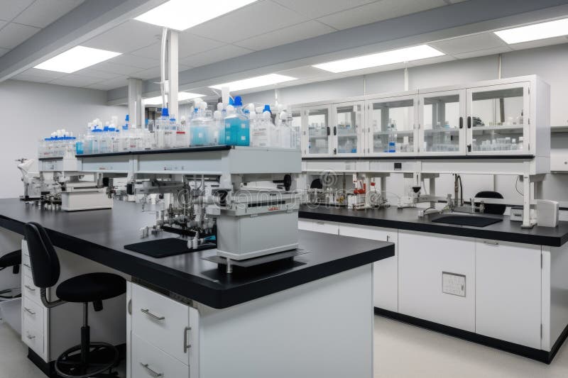 Modern Laboratory with Clean Lines, Advanced Equipment, and the Latest ...