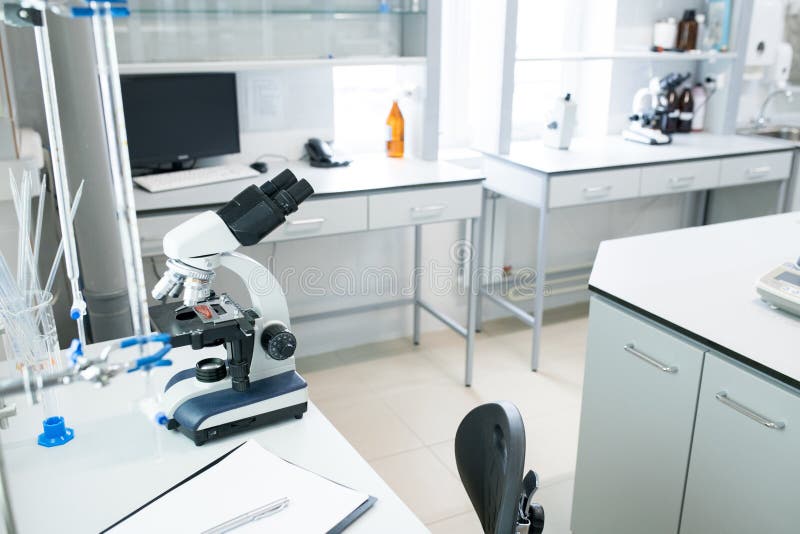 Modern Laboratory in Clinic Stock Photo - Image of analyzing, sterile ...
