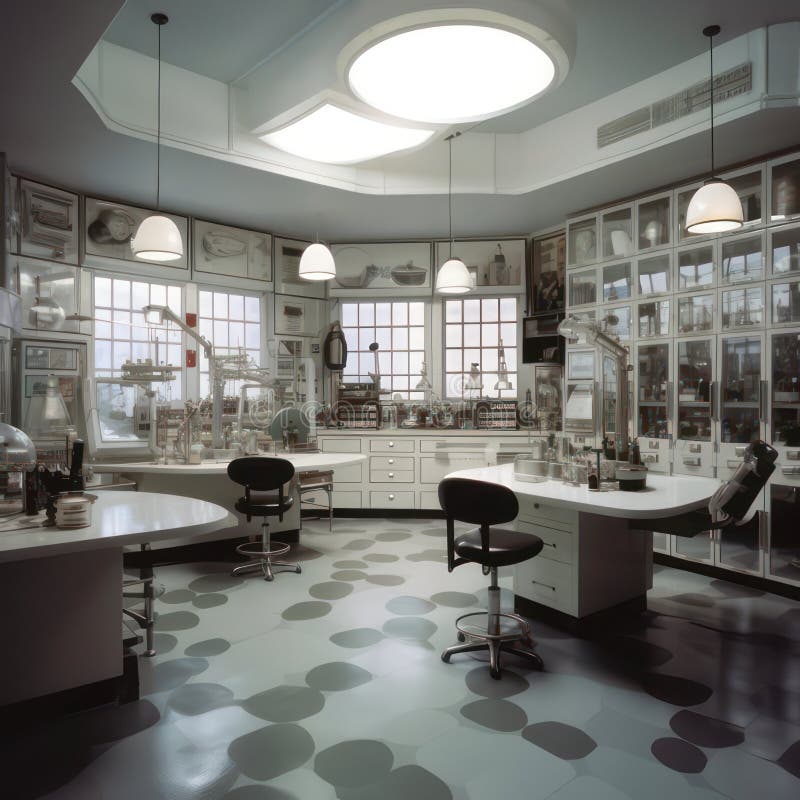 Modern Laboratory Created with Generative AI Stock Illustration ...