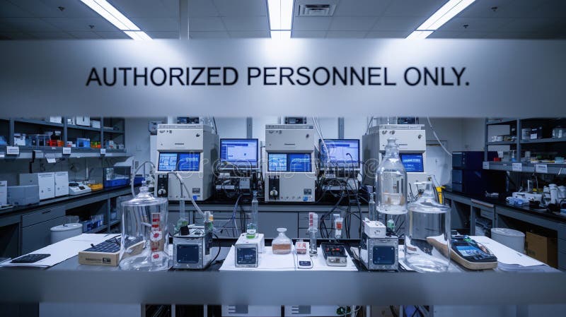 Modern Laboratory Equipment in Secure Facility for Authorized Personnel ...