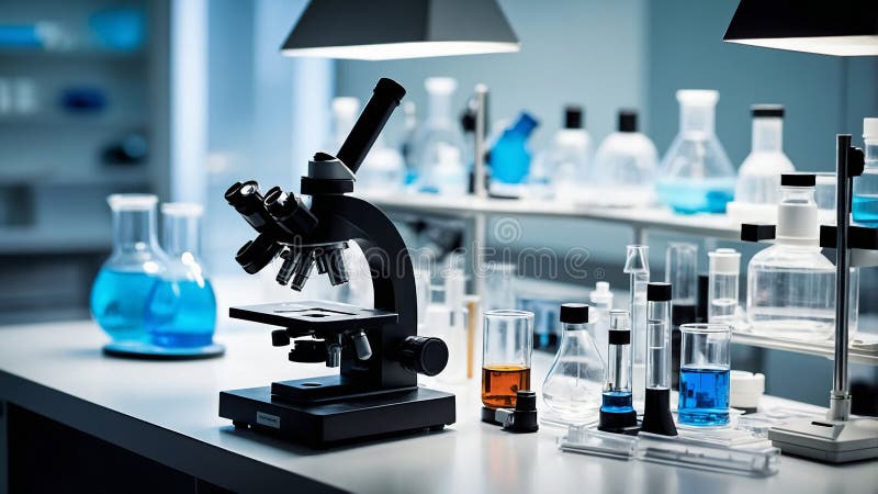 A Modern Laboratory Filled with Scientific Equipment and Glassware ...